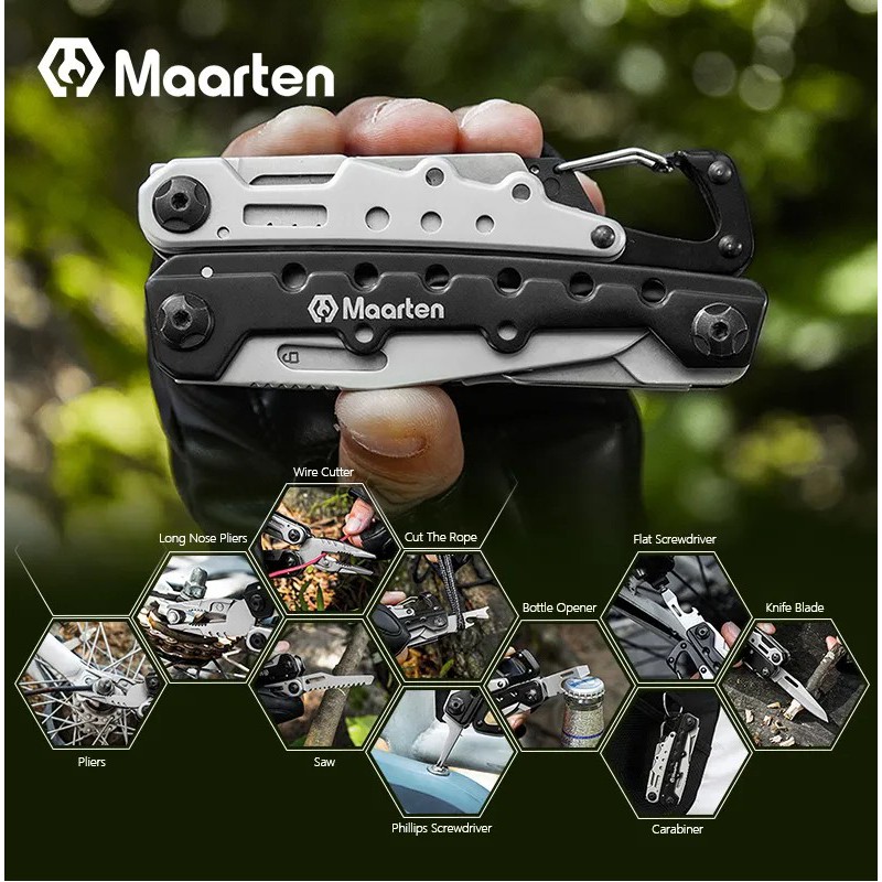 Multitool Maarten 11 w 1, nóż turystyczny,nóż turystyczny, nóż EDC